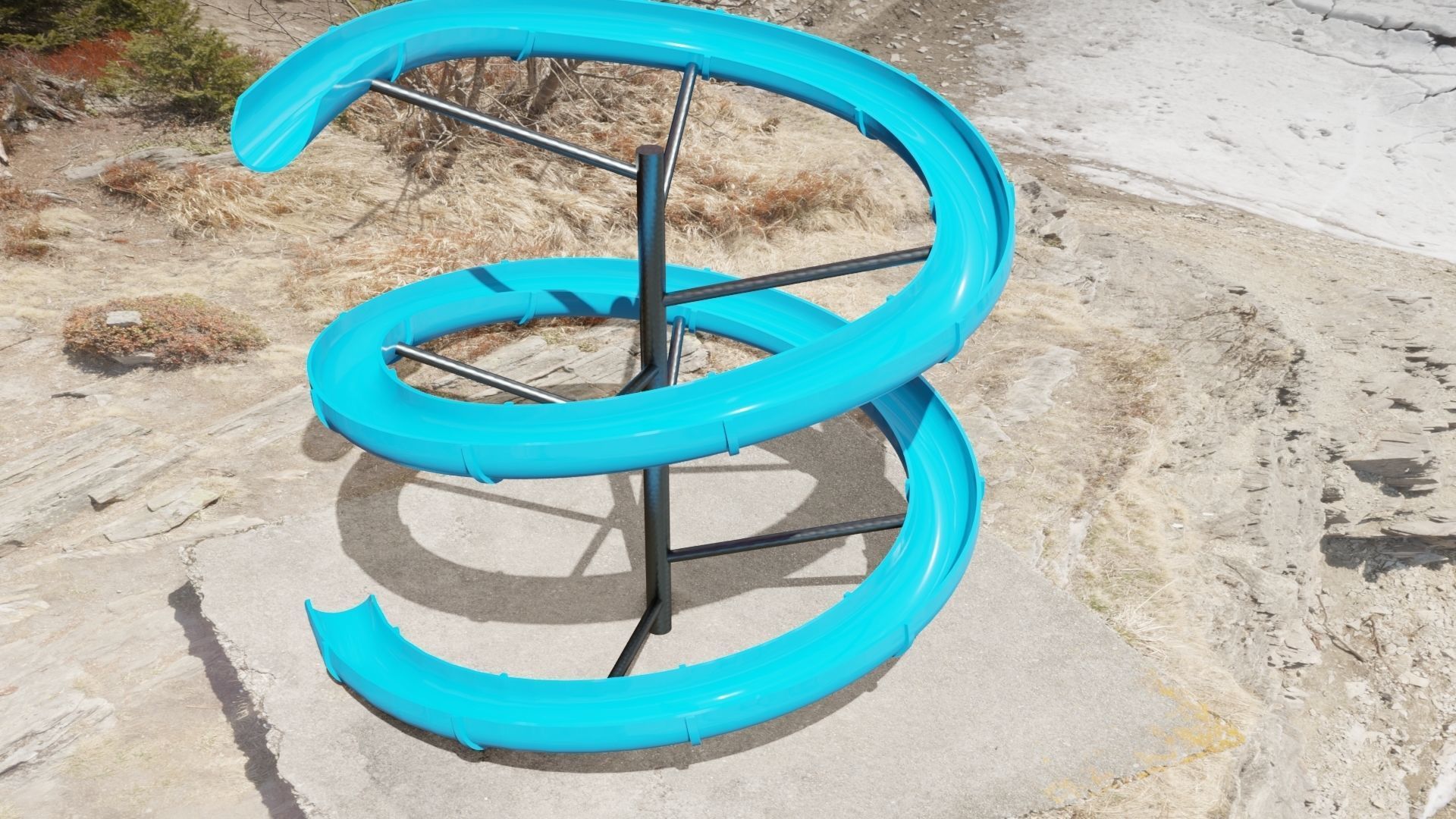 3D model Water Slide VR / AR / low-poly | CGTrader