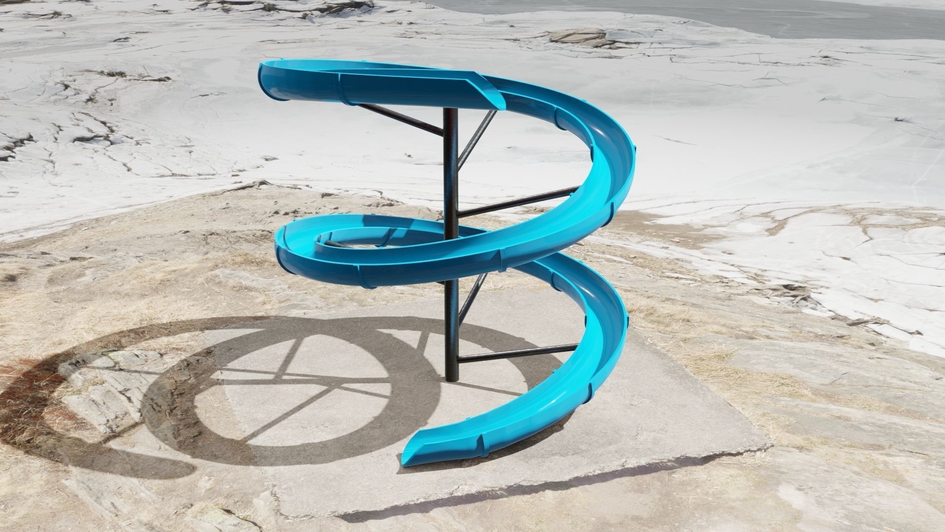 3D model Water Slide VR / AR / low-poly | CGTrader