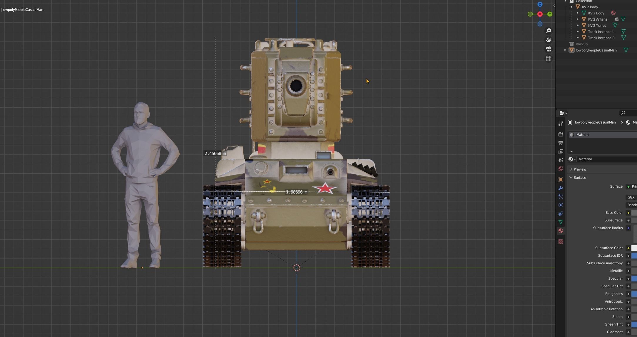 KV 2 - USSR Heavy Tank 3D model | CGTrader