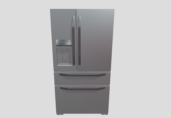 3D model Refrigerator multi-door Side By Side VR / AR / low-poly | CGTrader