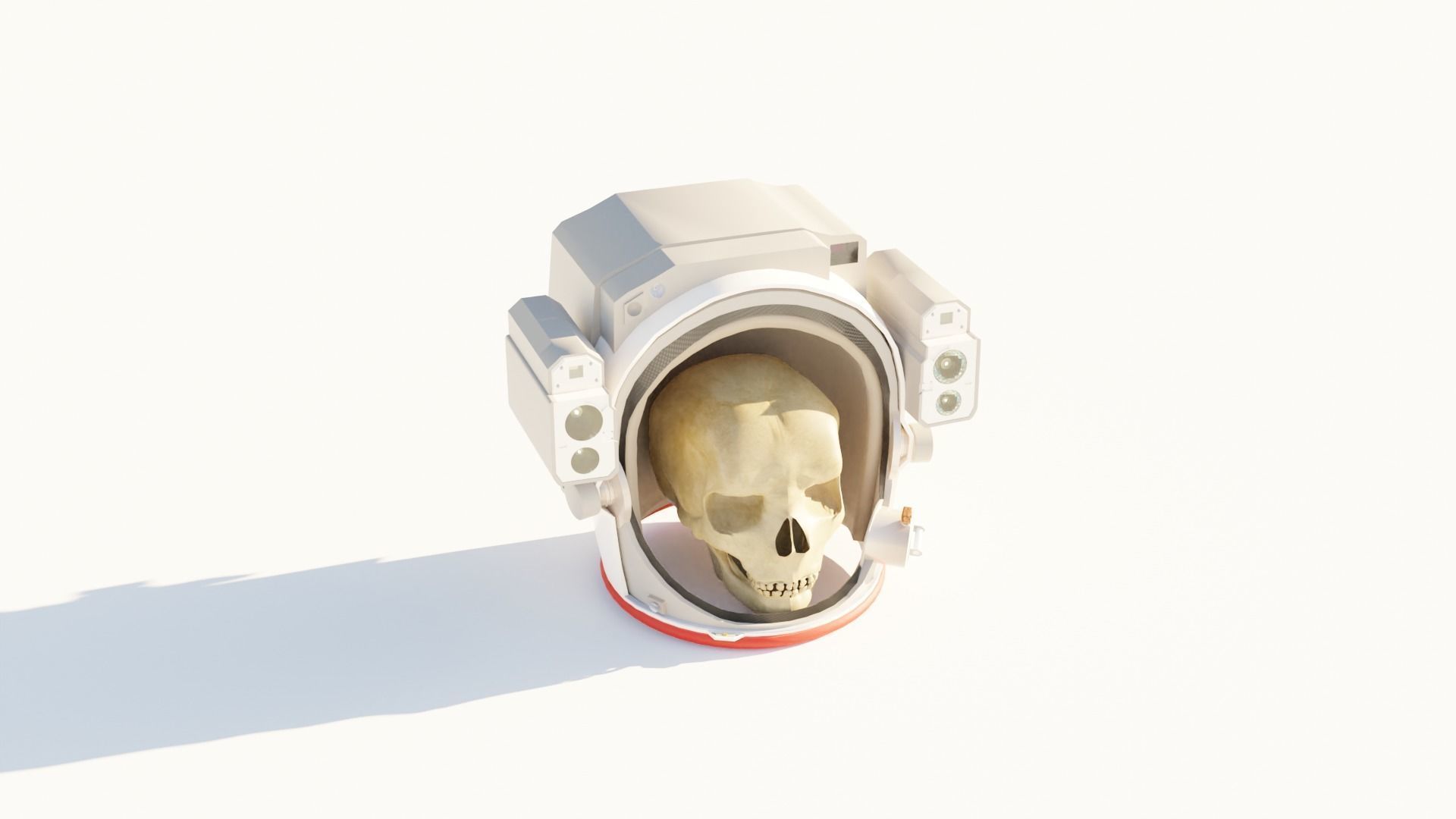 Animated Skull Space Helmet 3D model | CGTrader