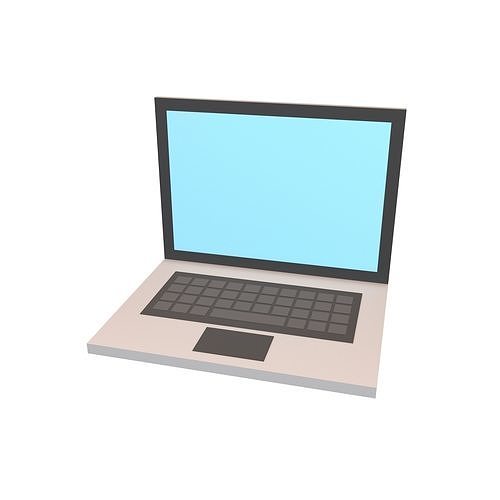 3D model Laptop Icon V1 001 VR / AR / low-poly | CGTrader