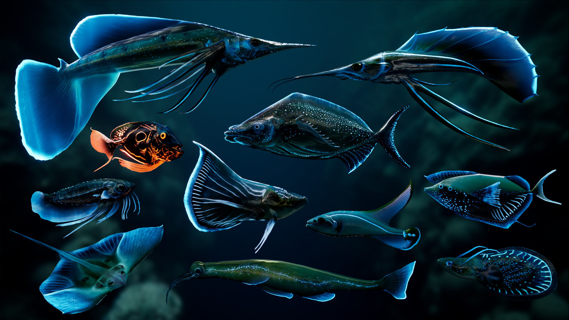 3D model Alien Fish - Scifi Fantasy Creatures - Unreal Engine Support ...