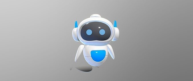 3D model Robot cartoon VR / AR / low-poly | CGTrader
