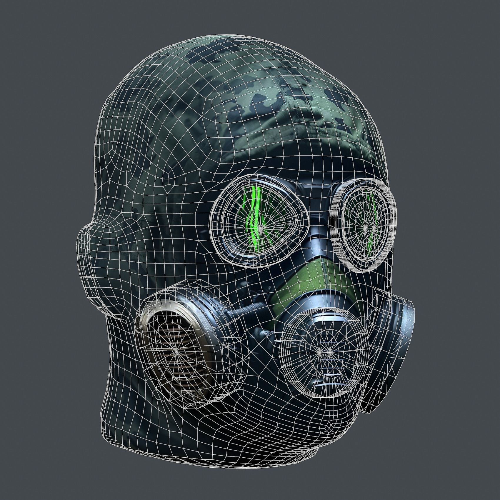 3D model Helmet 3d model military combat Military Low-poly VR VR / AR ...