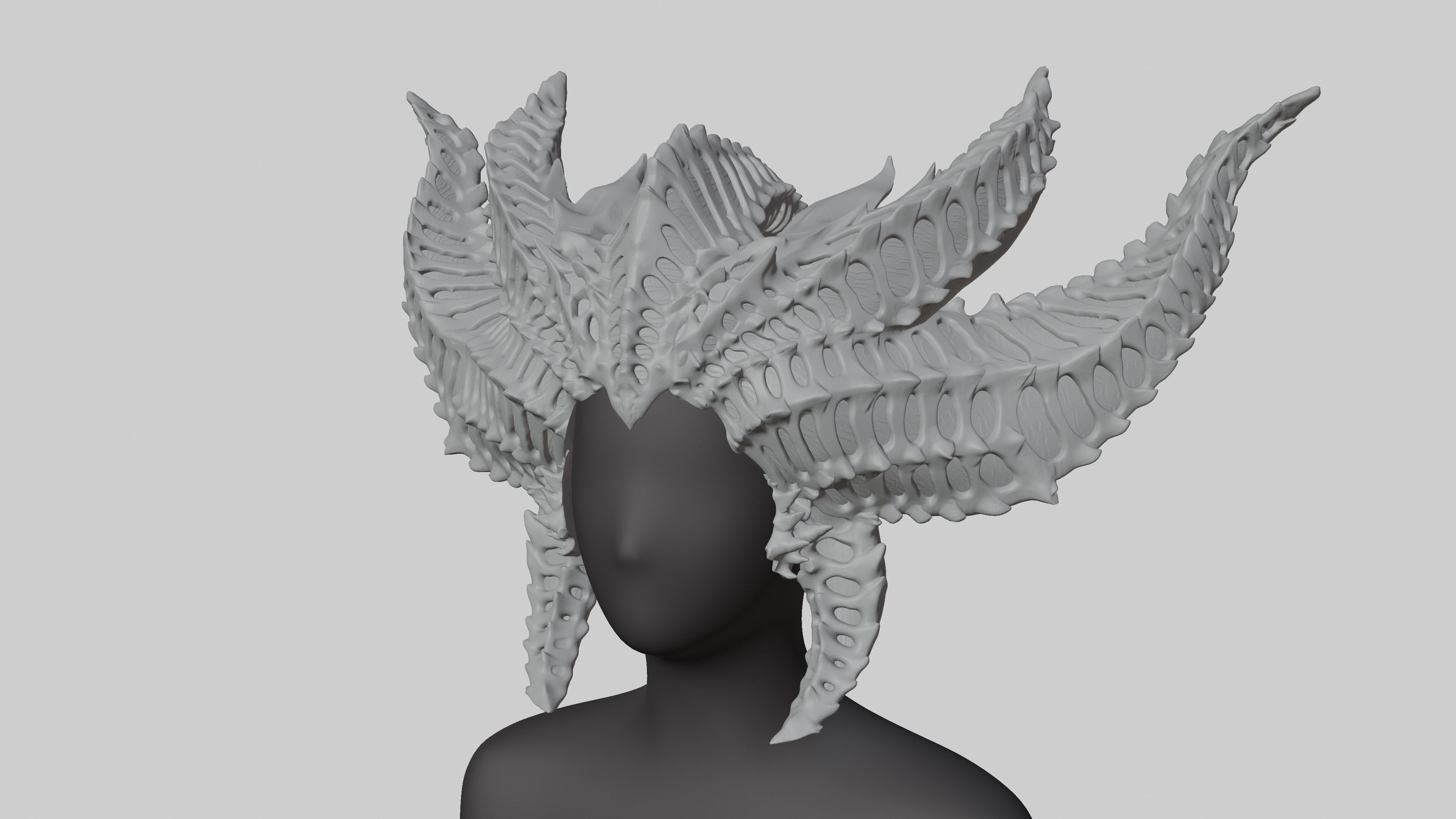 Diablo 4 Lilith Horns final trailer cosplay for cosplay 3D model 3D ...