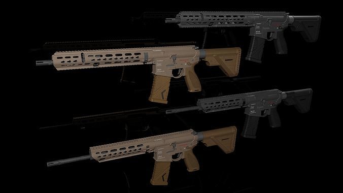 3D model Heckler und Koch G95K VR / AR / low-poly | CGTrader