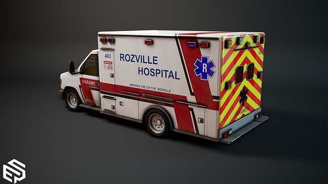 3D model Ambulance Vehicle Modular VR / AR / low-poly | CGTrader