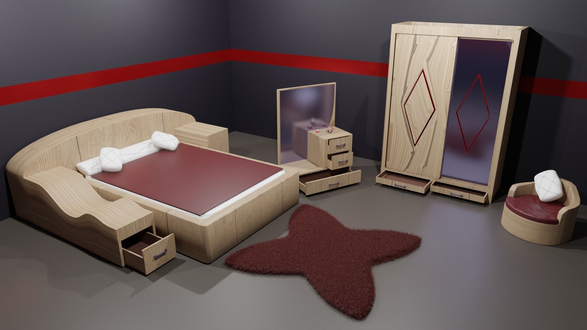 badroom 3D model | CGTrader