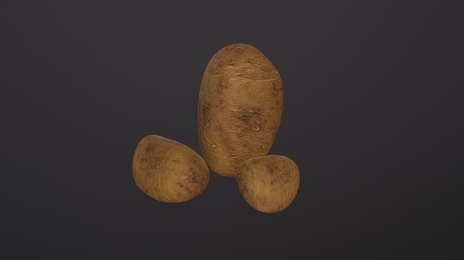3D model Realistic Potato 3D Model VR / AR / low-poly | CGTrader