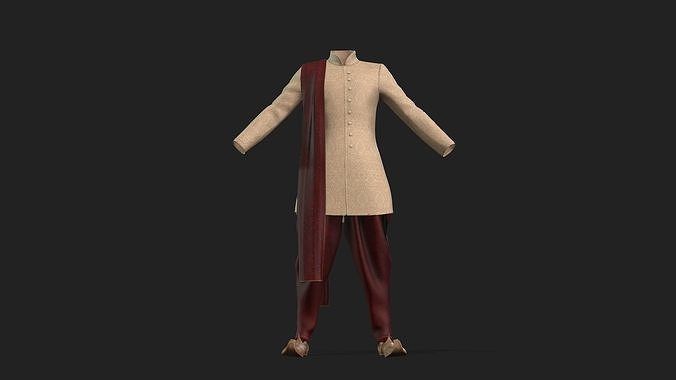3D model Indian Wedding Dress Clothes Outfits VR / AR / low-poly | CGTrader