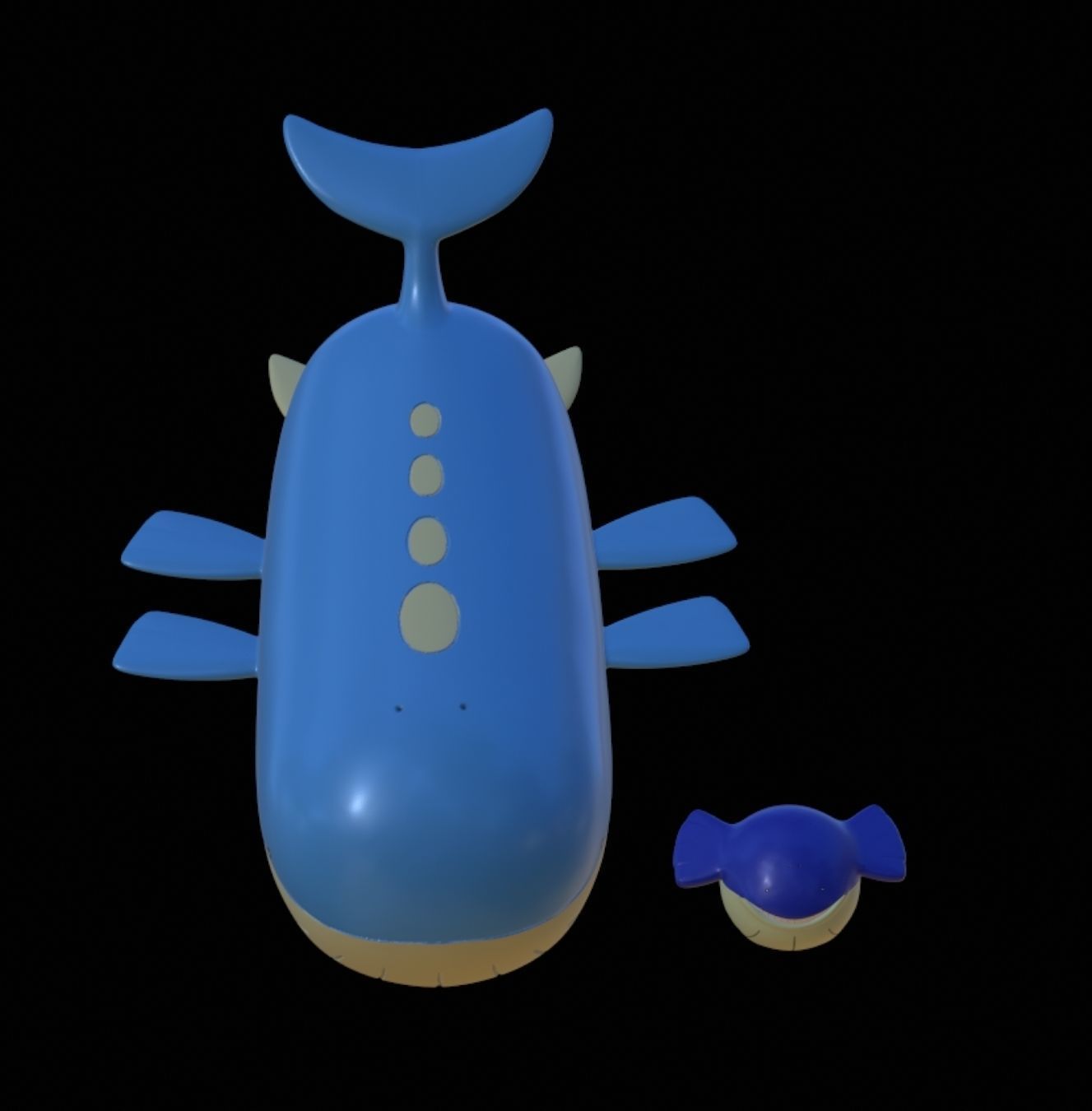 WAILMER WAILORD POKEMON 3D model 3D printable | CGTrader