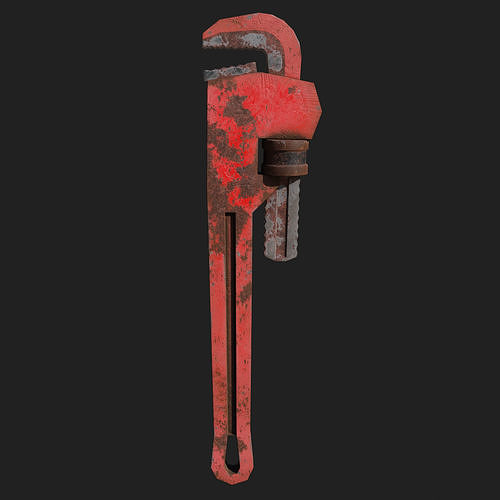 3D model Low-Poly Pipe Wrench by Nikdox VR / AR / low-poly | CGTrader