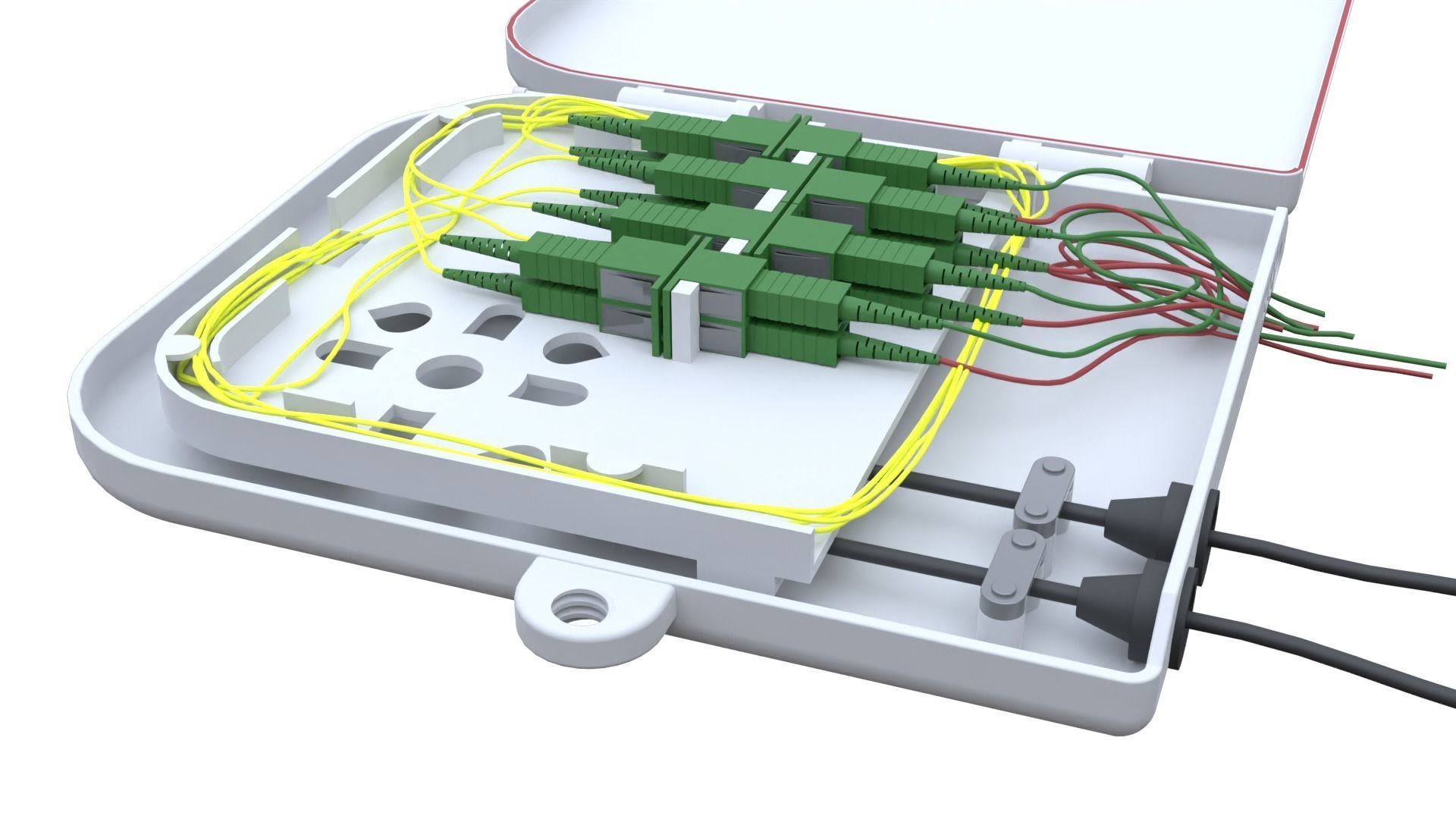 Fiber optic box 3D model | CGTrader