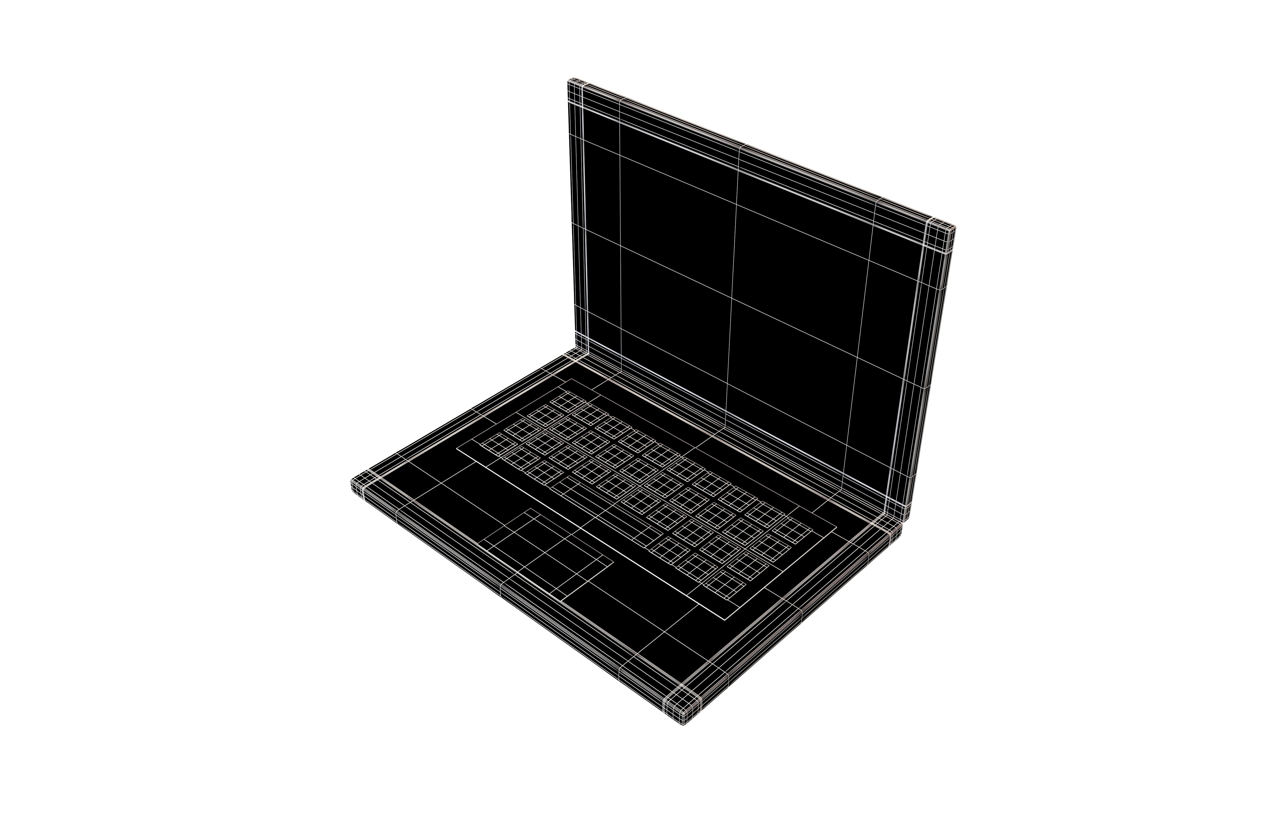 3D model Laptop Icon V2 001 VR / AR / low-poly | CGTrader