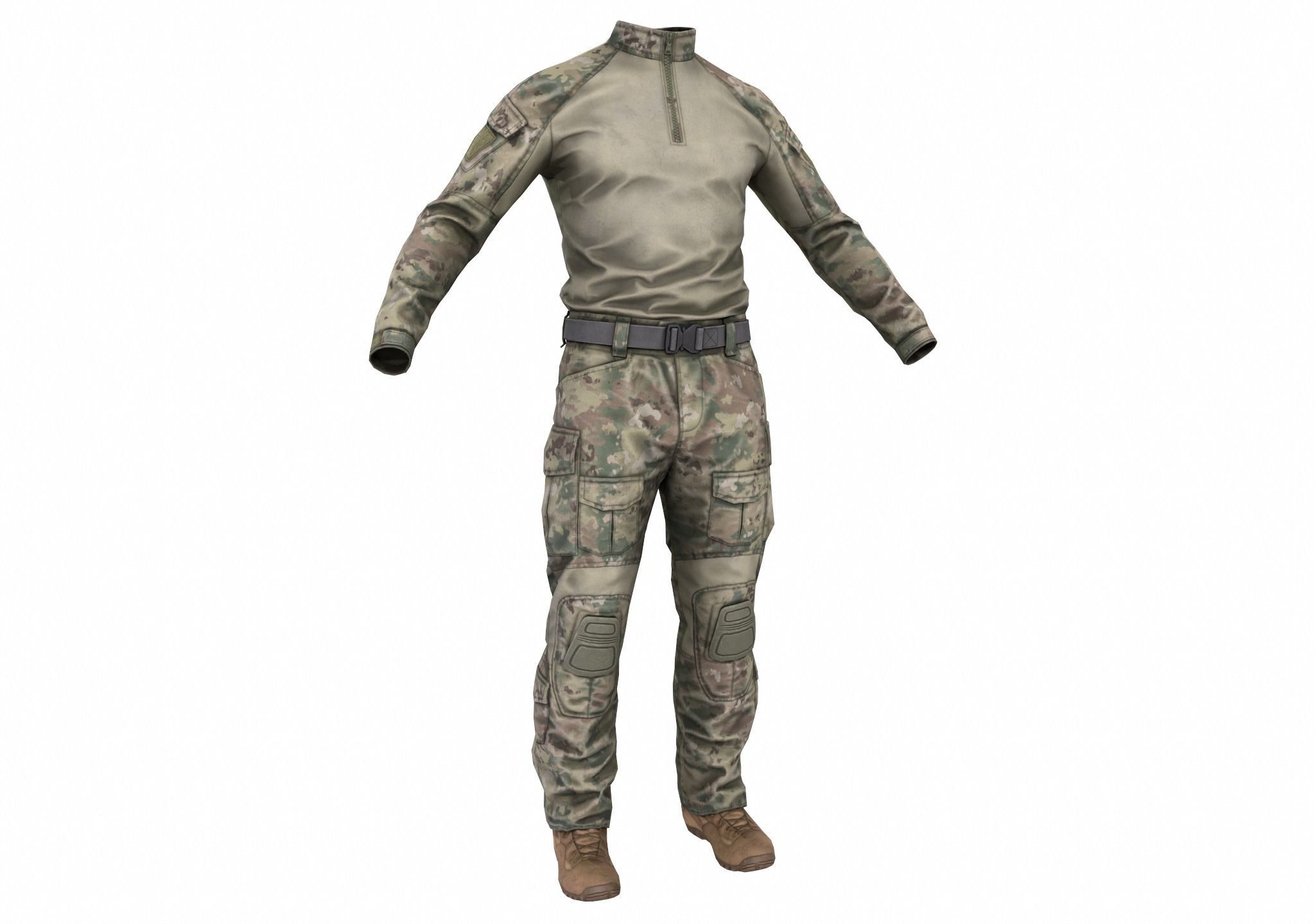 3D model MILITARY Game Ready Crye G3 Uniform VR / AR / low-poly | CGTrader