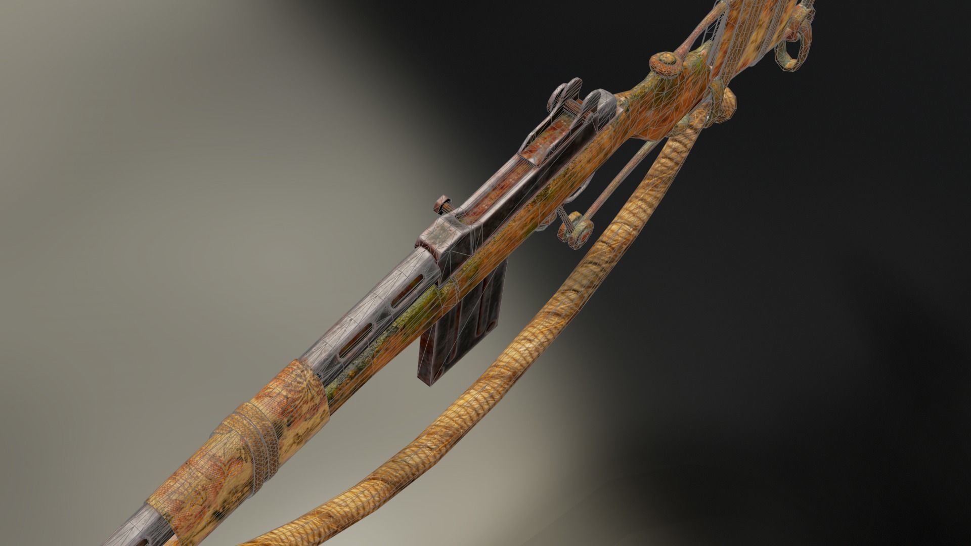 3D model Rust Rifle Game Ready VR / AR / low-poly | CGTrader