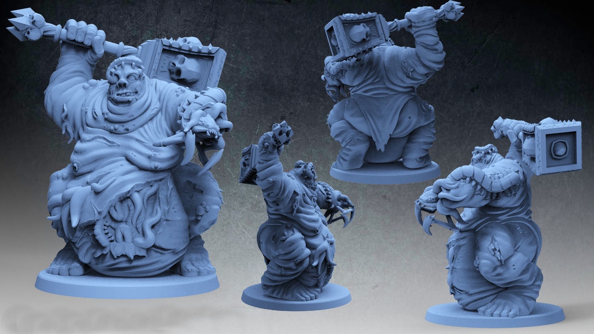 Infested Aberration miniature 3D print model 3D model 3D printable ...