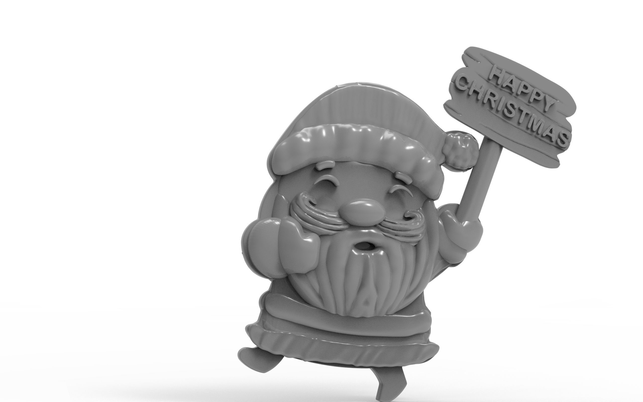 Santa claus 3D Print STL File 3D model 3D printable | CGTrader