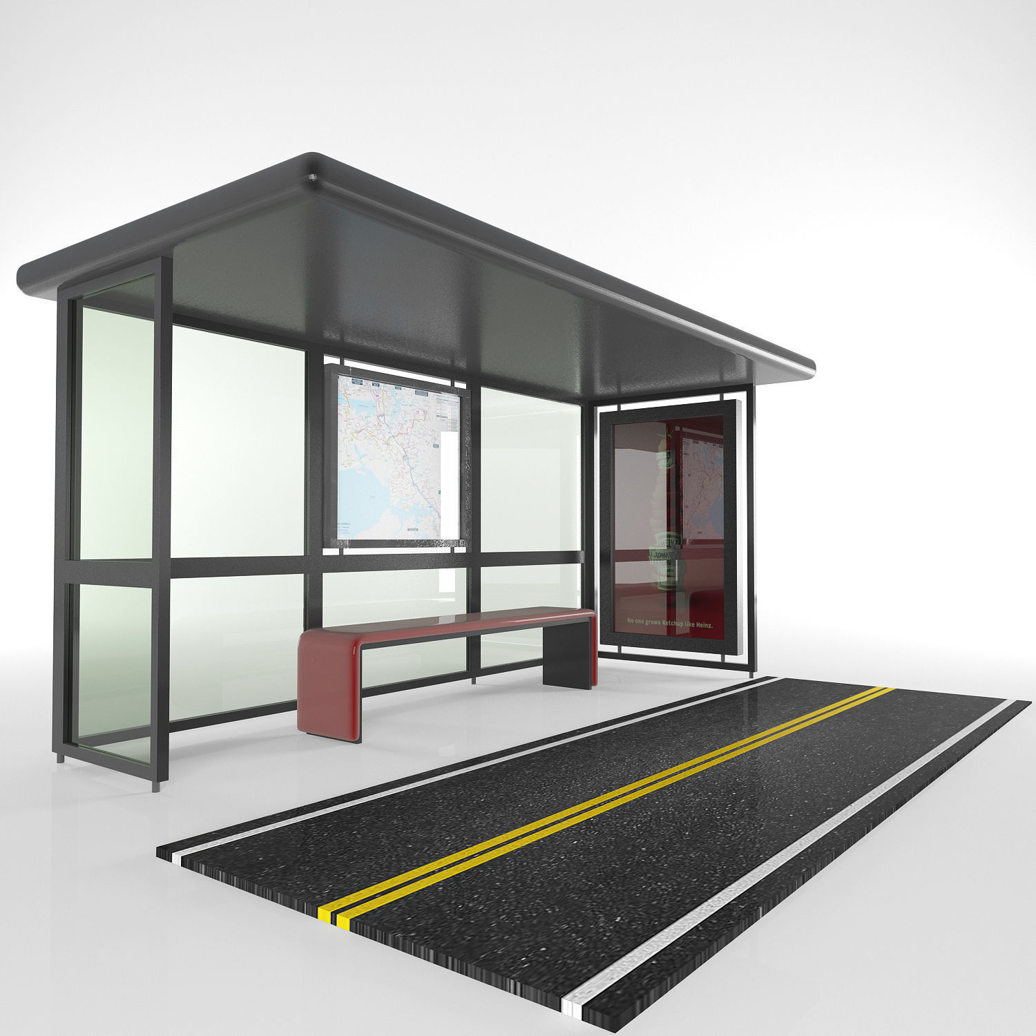 Bus Stop 3D model | CGTrader