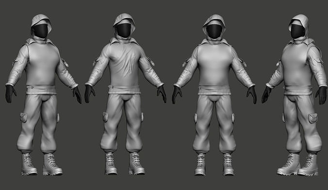 Army Soldier Outfit Cloths 3d 3D model | CGTrader