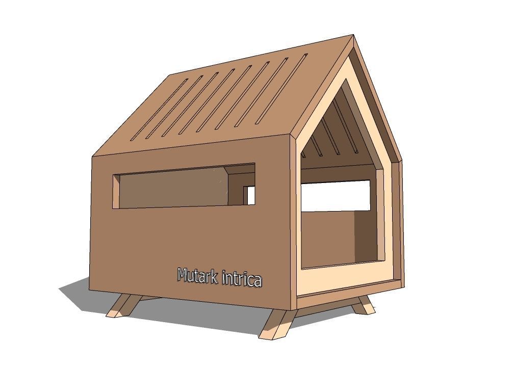 A simple cat house 3D model | CGTrader