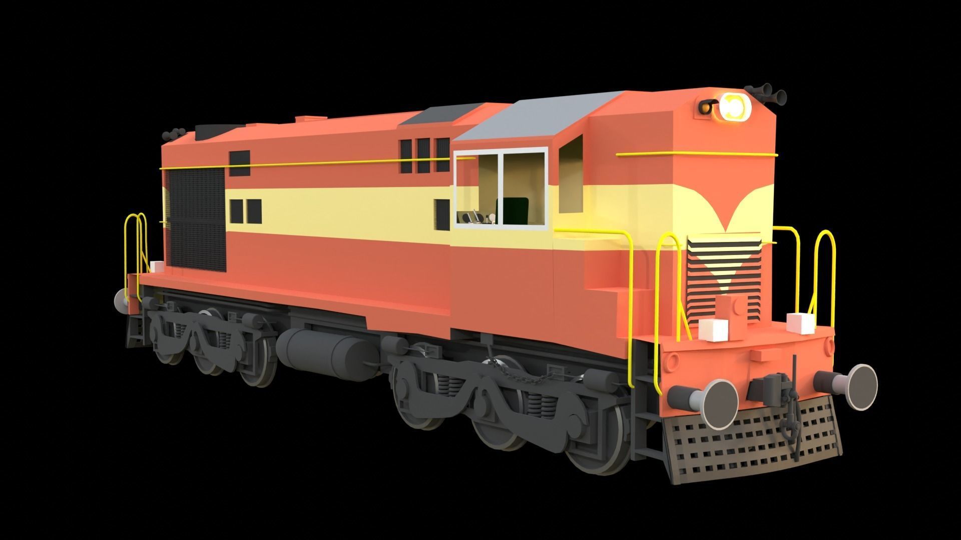 Diesel Locomotive WDM 3D Model 3D model | CGTrader