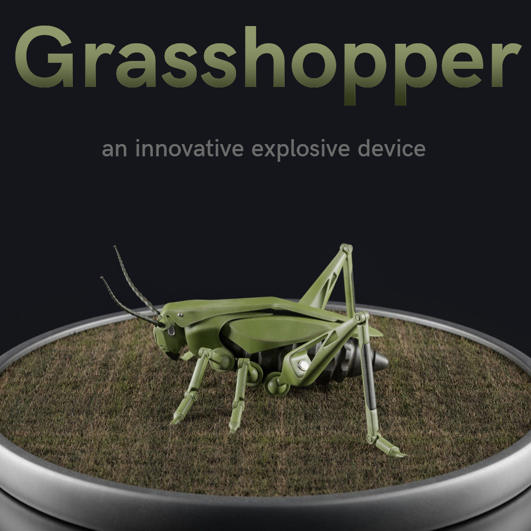 3D model Grasshopper - an innovative explosive device VR / AR / low ...