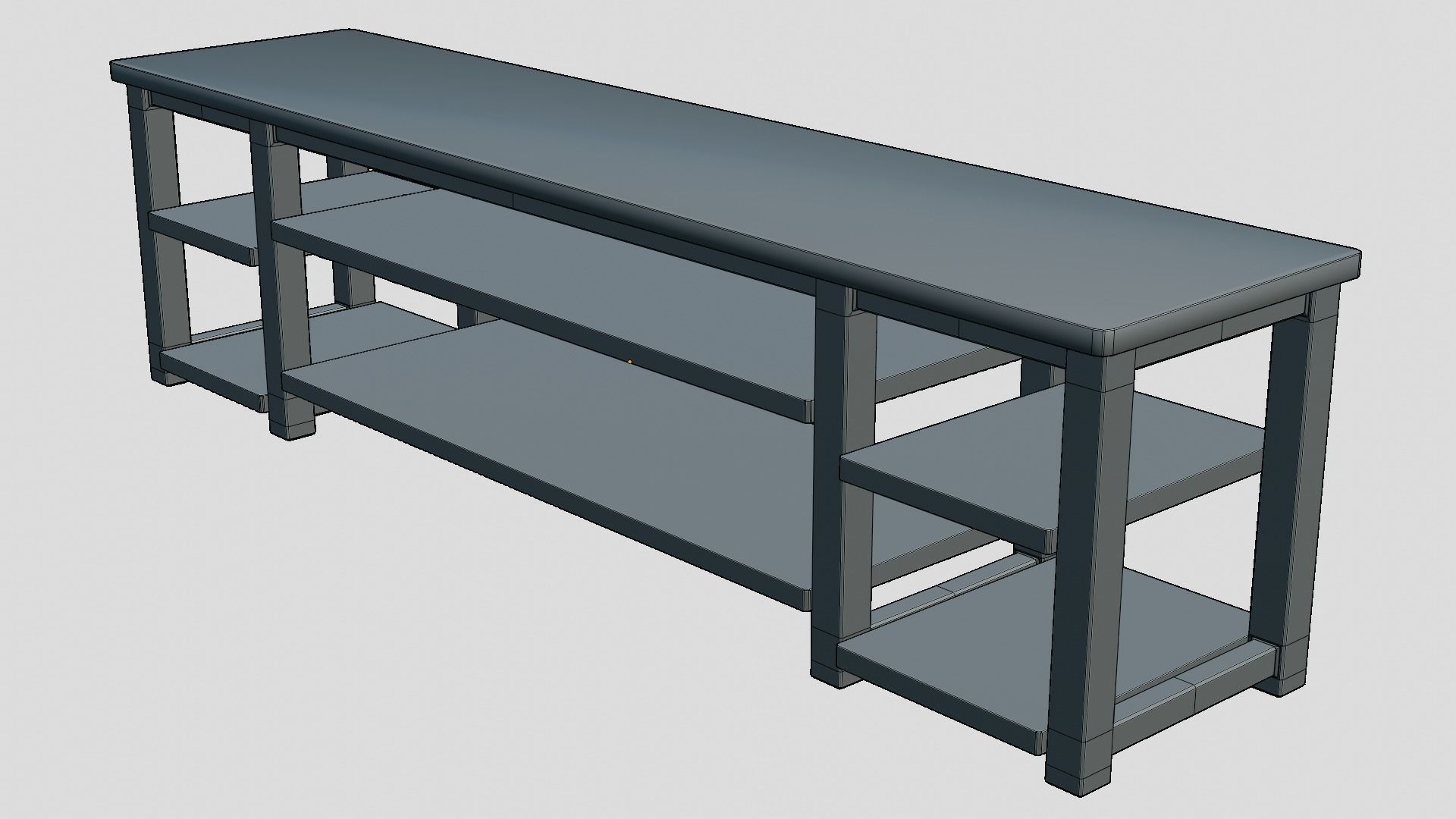 3D model TV Stand Cabinet VR / AR / low-poly | CGTrader