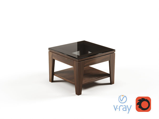 Modern Office Side Coffee Table For Director free 3D model | CGTrader