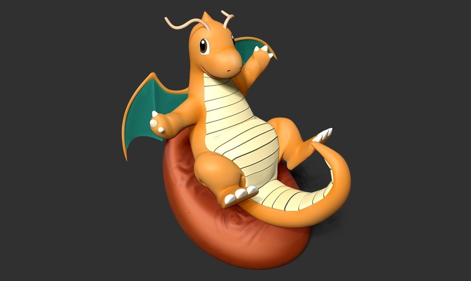 Dragonite - Pokemon Fanart 3D model 3D printable | CGTrader