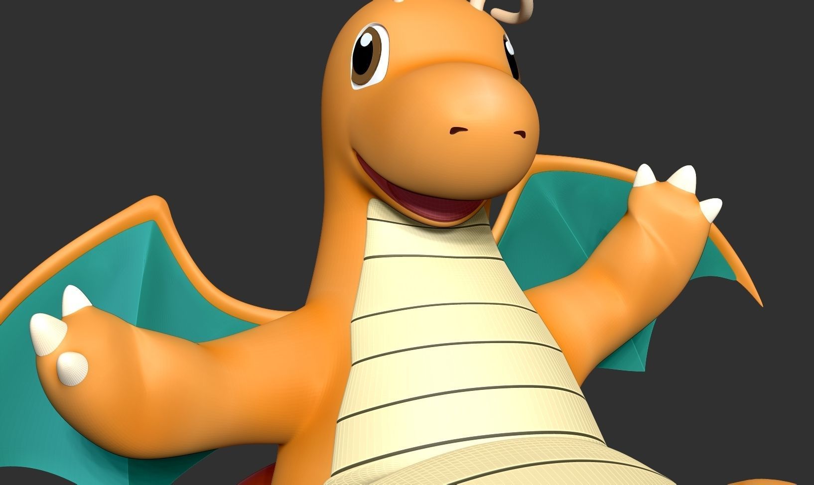 Dragonite - Pokemon Fanart 3D model 3D printable | CGTrader