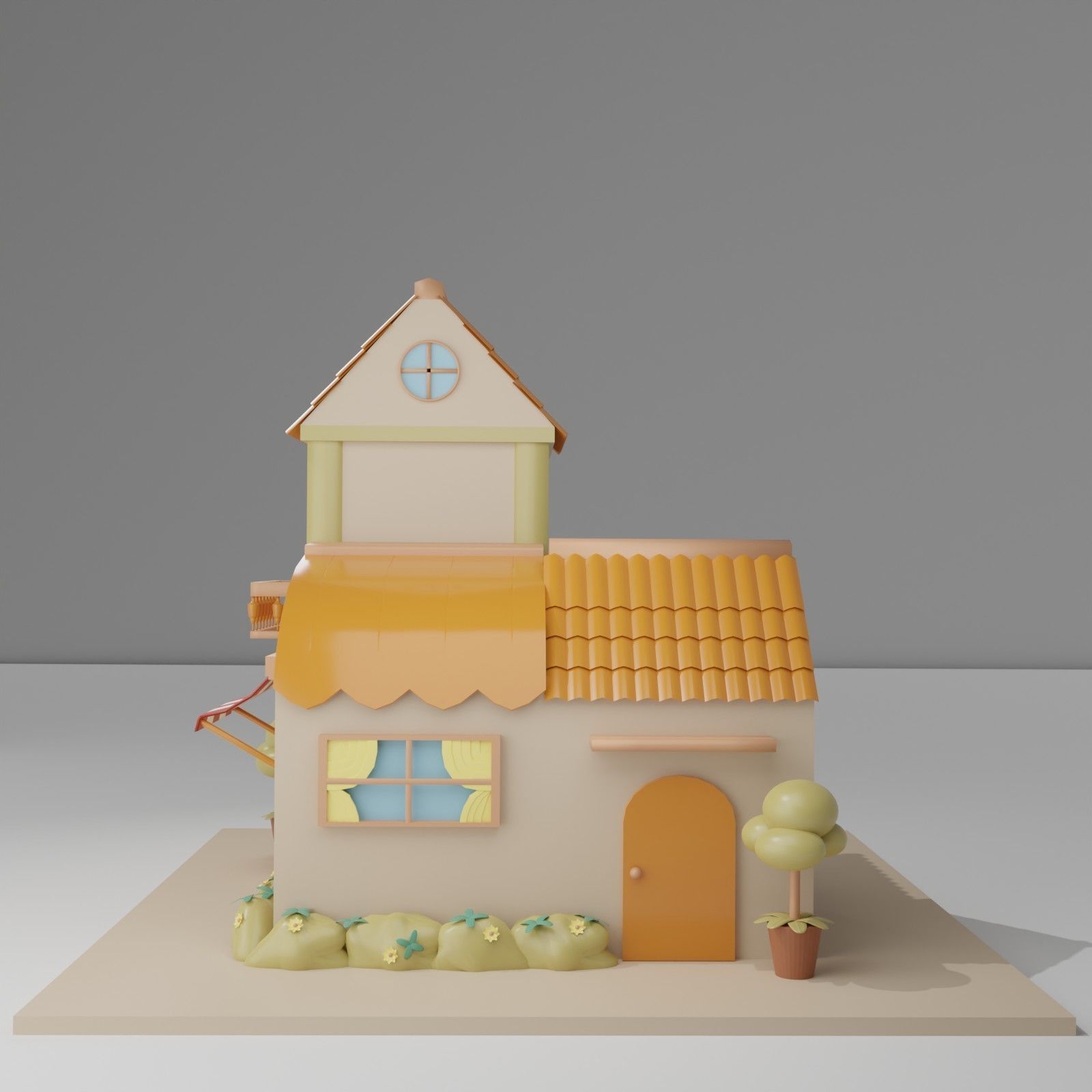 House Cottage Style 3D model | CGTrader