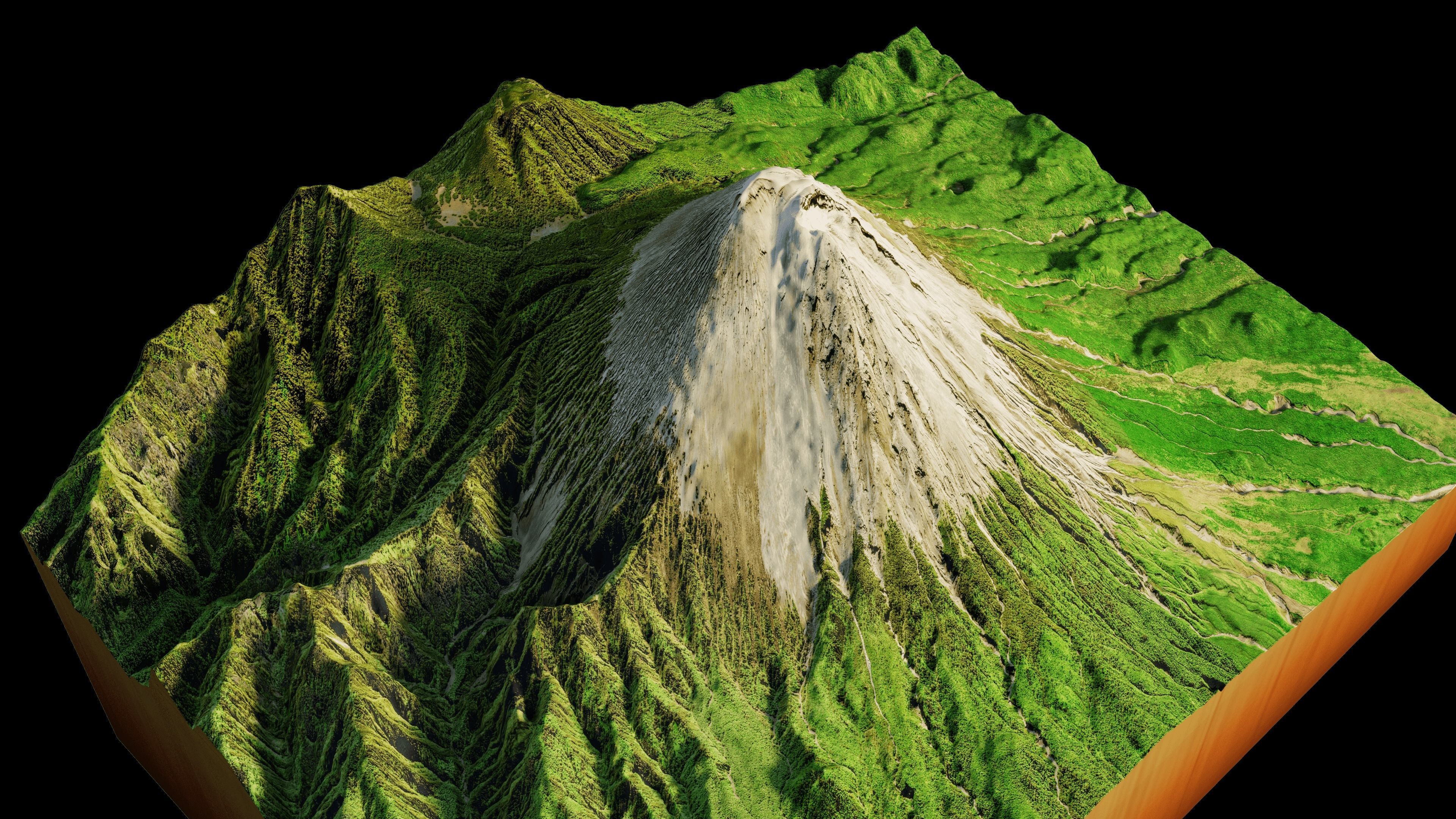 Mount Semeru 3d model terrain 3D model | CGTrader