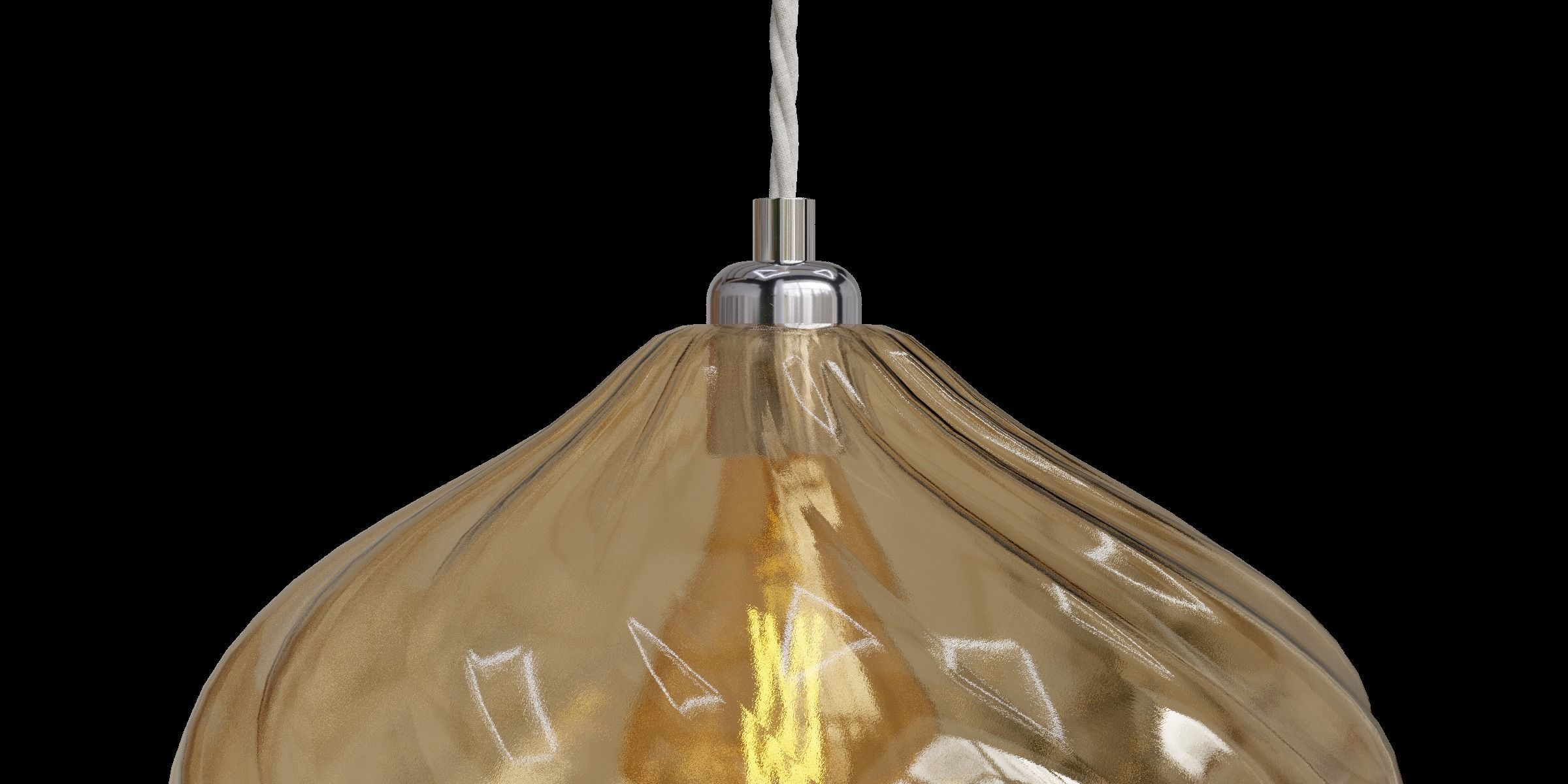 Champagne Gold Freya Shade Ceiling Lights 3D model | CGTrader