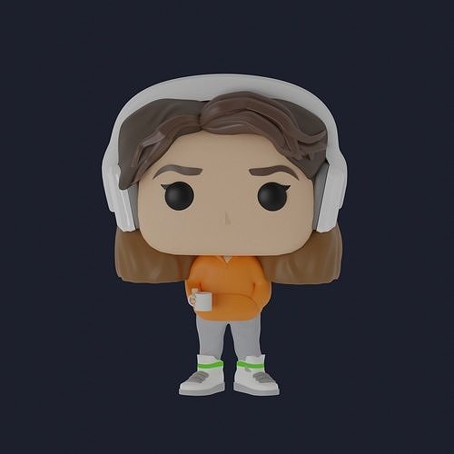 mini funko pop figure 3D model 3D printable | CGTrader