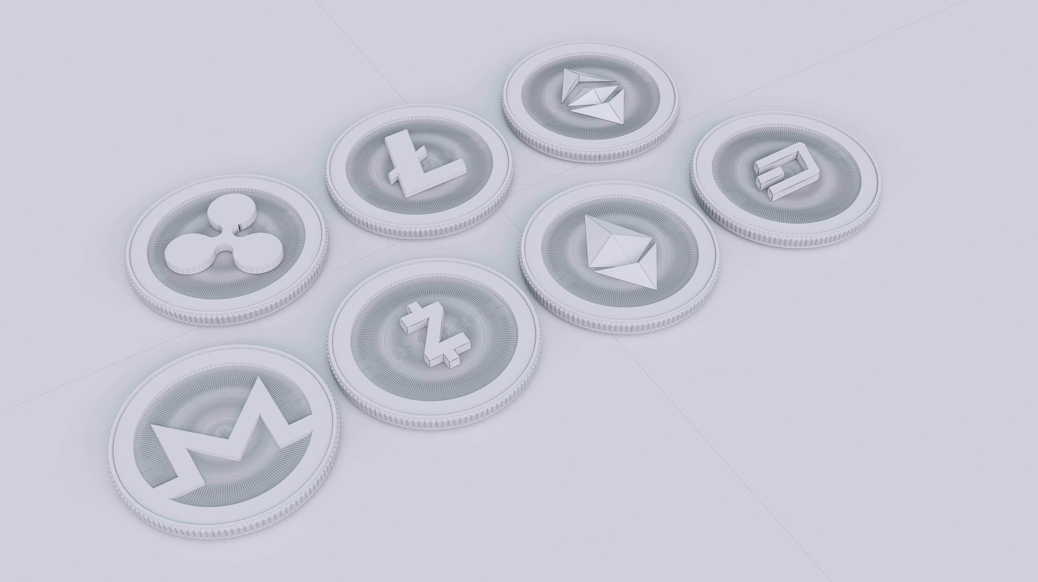 Crypto Money Logo 3D model | CGTrader
