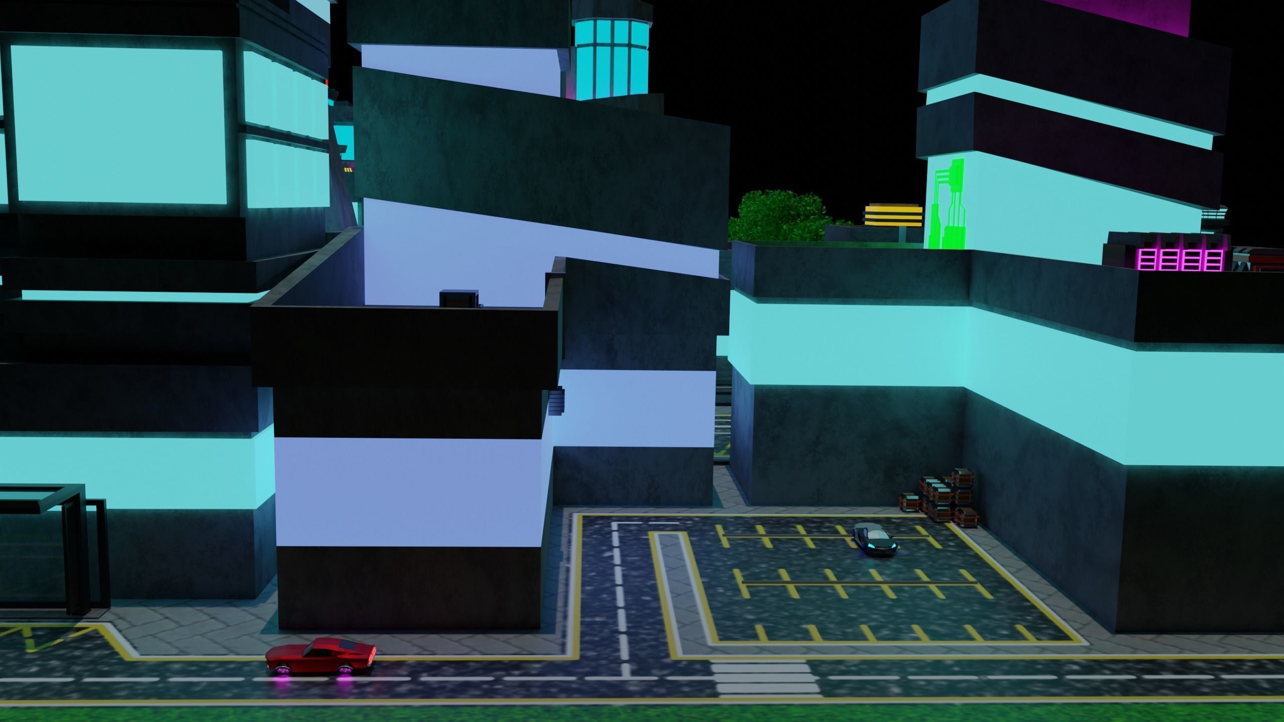 3D model Metropolis Megalopolis Cosmopolis Town Sci fi Future VR / AR ...