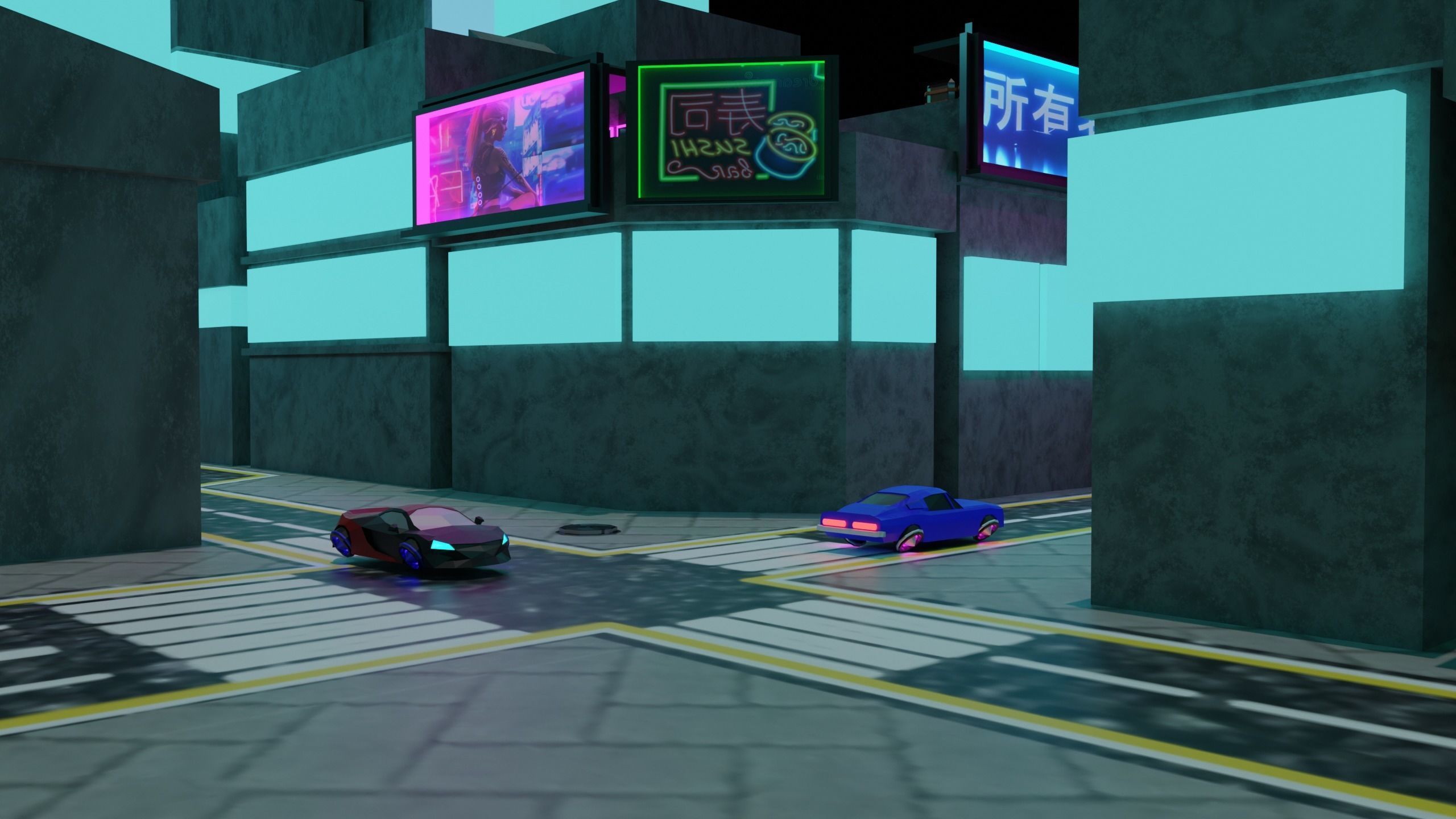 3D model Metropolis Megalopolis Cosmopolis Town Sci fi Future VR / AR ...