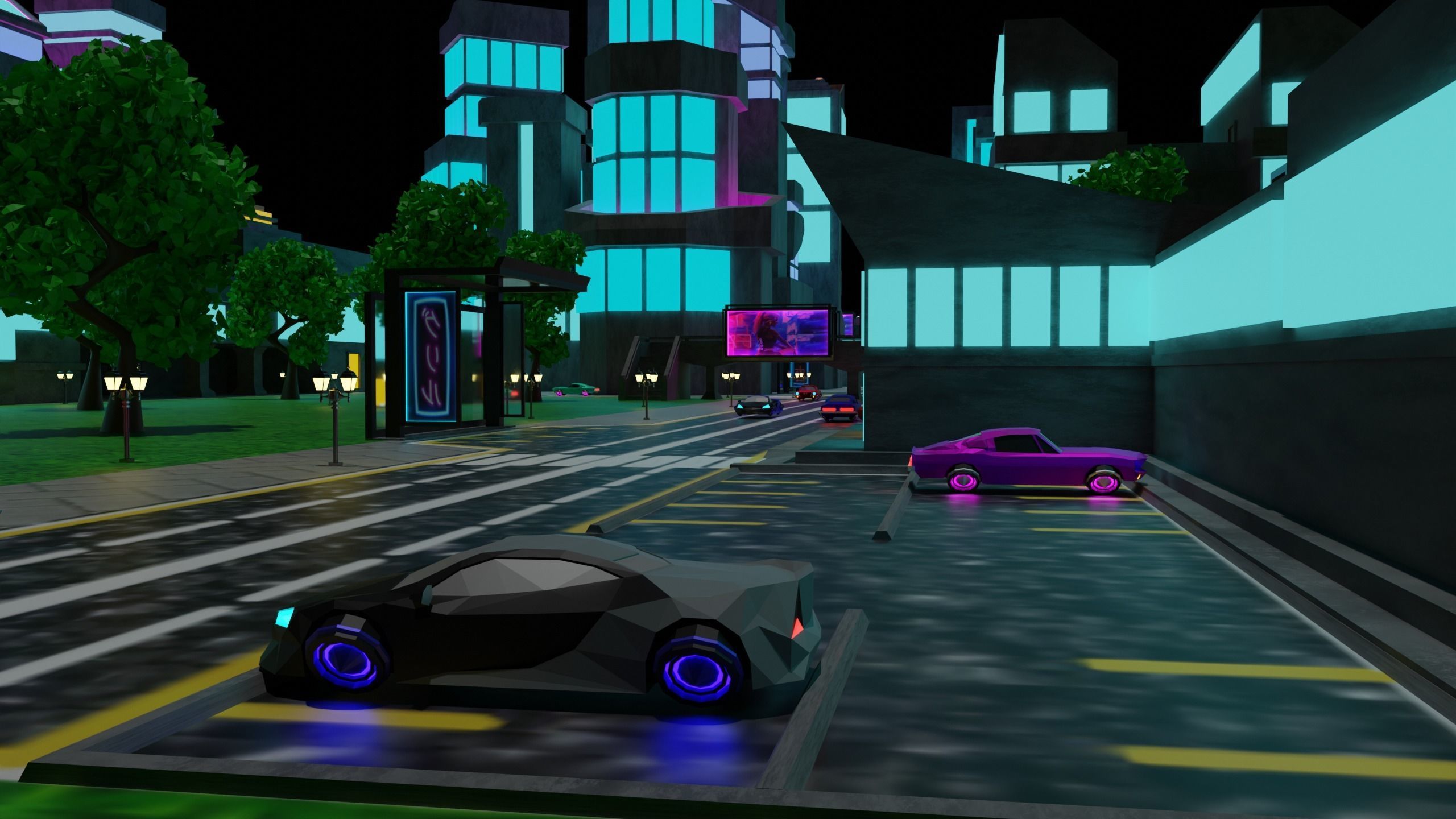 3D model Metropolis Megalopolis Cosmopolis Town Sci fi Future VR / AR ...