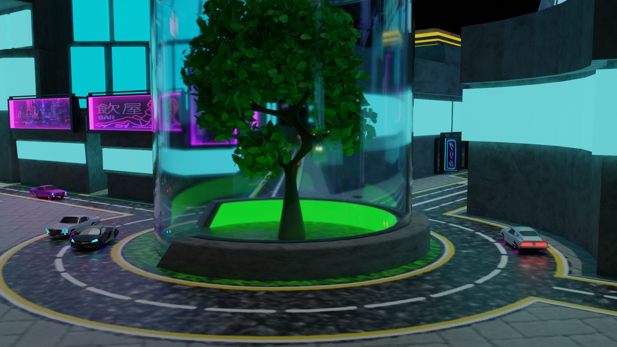 3D model Metropolis Megalopolis Cosmopolis Town Sci fi Future VR / AR ...