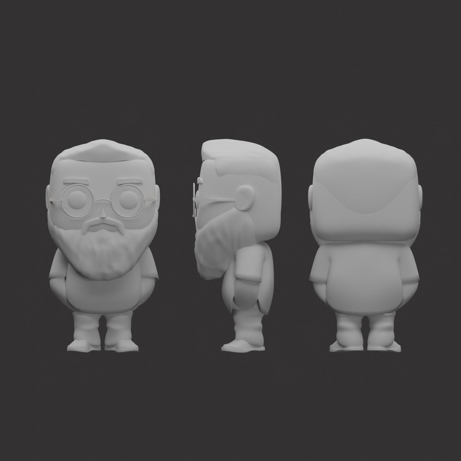funko pop with glass 3d print file 3D model 3D printable | CGTrader