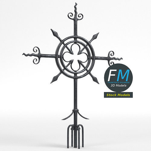 Cast iron Cross 3D model | CGTrader