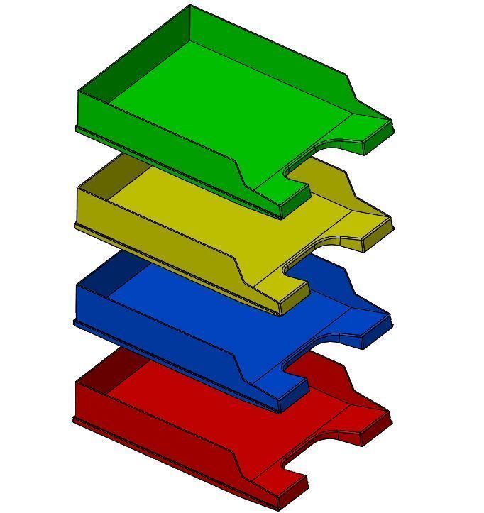 Stackable organizer 3D model | CGTrader