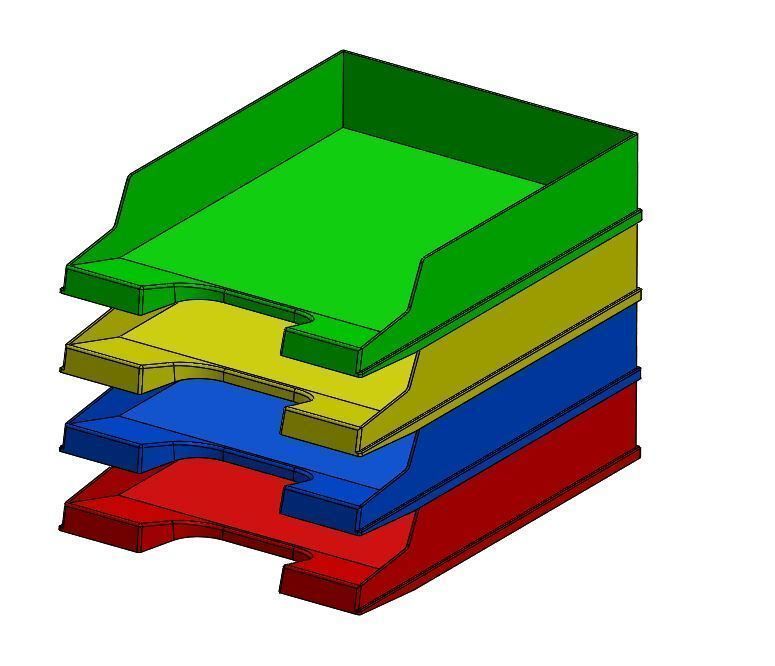 Stackable organizer 3D model | CGTrader