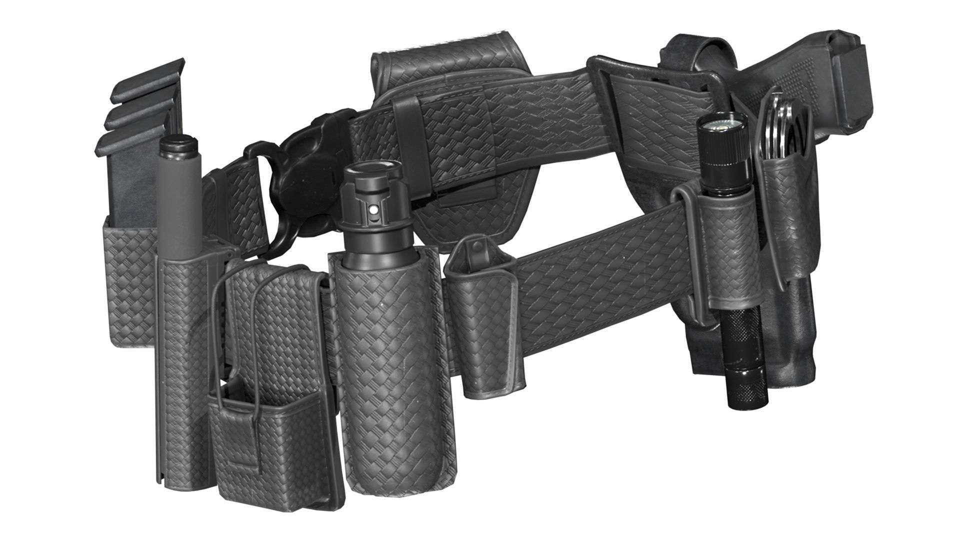 3D model POLICE DUTY BELT VR / AR / low-poly | CGTrader