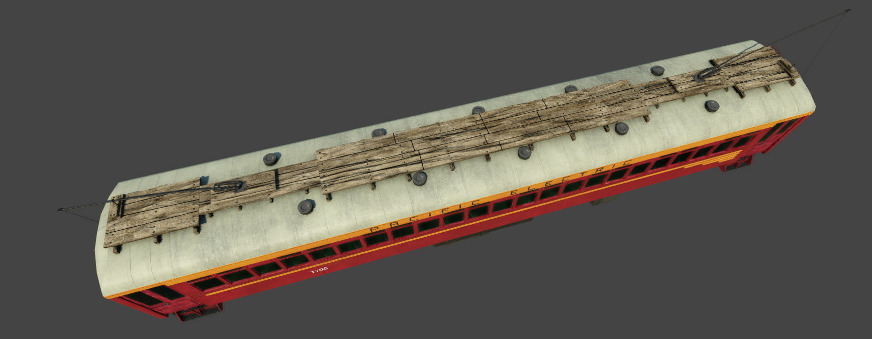 3D model Pacific Electric Interurban Car VR / AR / low-poly | CGTrader