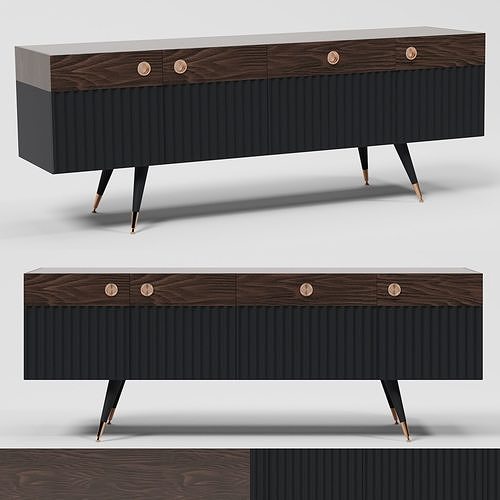 Sideboard free 3D model | CGTrader