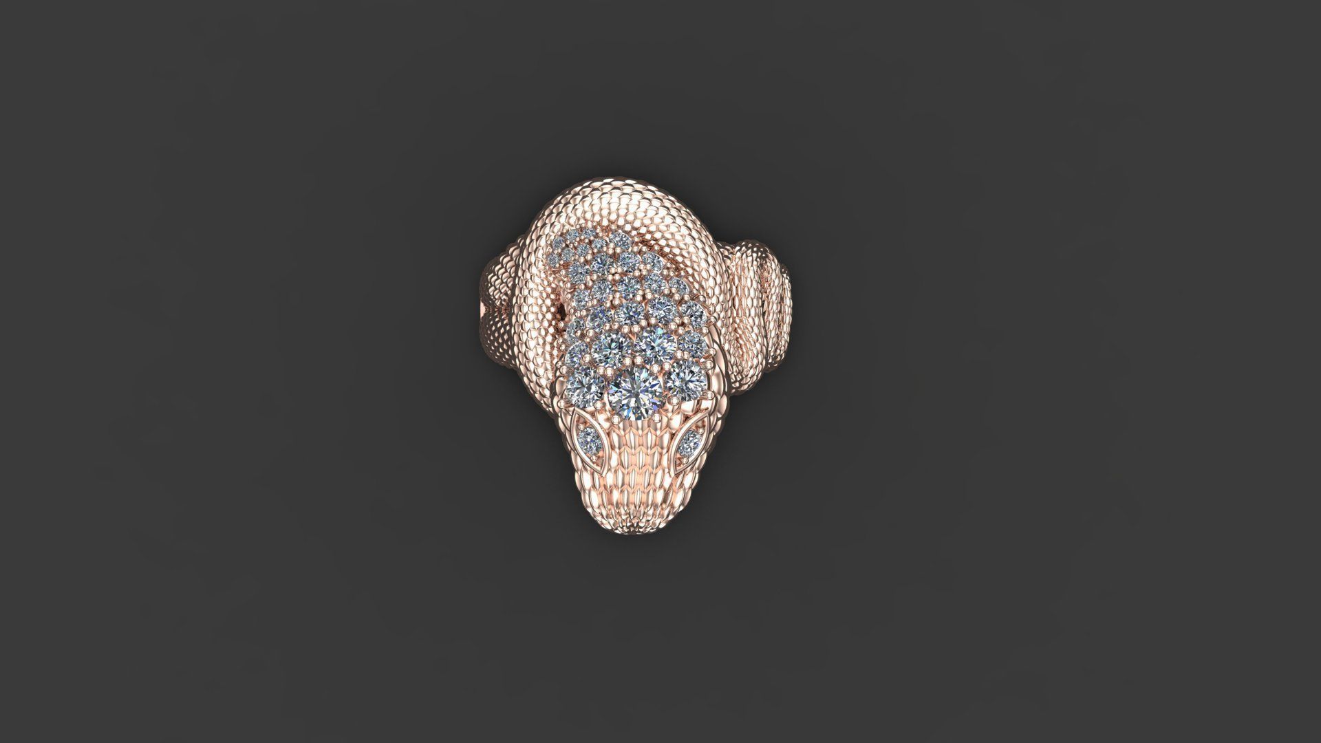 Snake Ring New Design Cad ANM 18 3D model | CGTrader