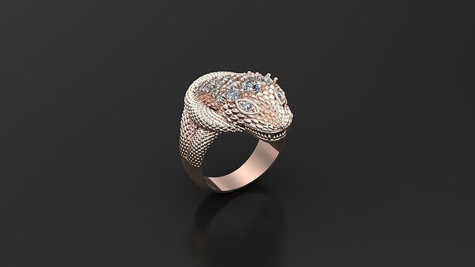 Snake Ring New Design Cad ANM 18 3D model | CGTrader